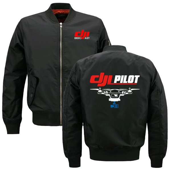 2022 New Arrival DJI Pilot Logo Jackets Men's Classic Thick Bomber ...