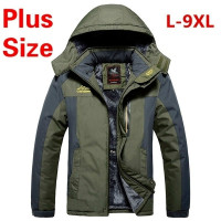 Men's Winter Jackets with Hooded Thickening Outdoor Jacket Waterproof ...