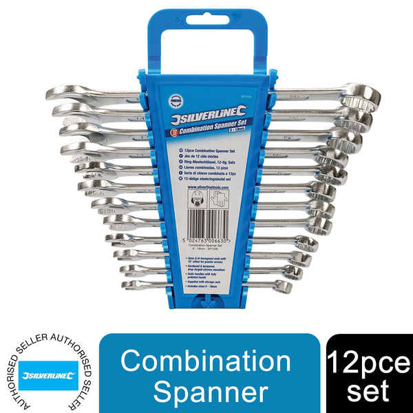 Silverline SP1236 Combination Spanner Set 12pce 8 - 19mm | Wish