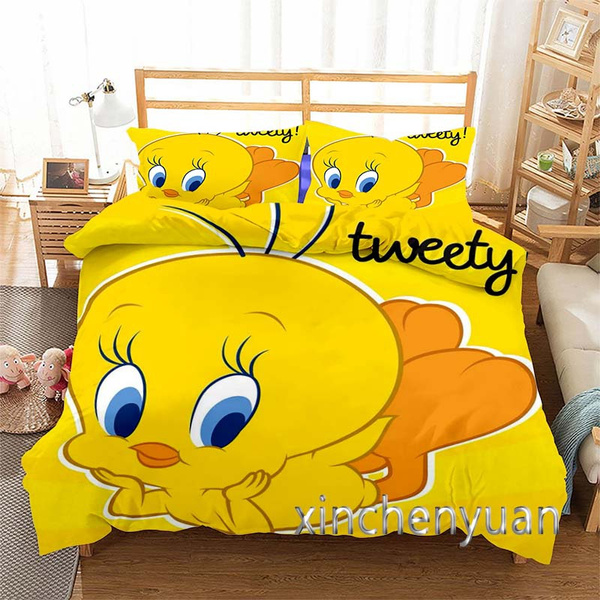 Tweety Bird 3D Printed Bedding Set Duvet Covers Pillowcases Comforter ...