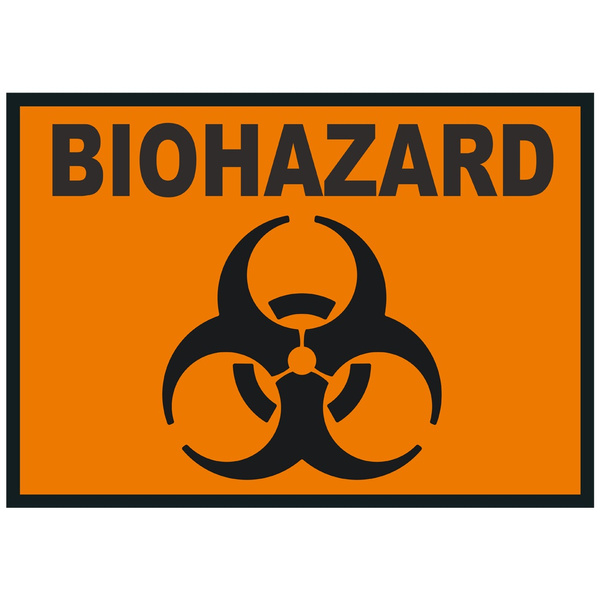 BioHazard Bio-Hazard Danger Warning Symbol Car Truck Sticker Window ...
