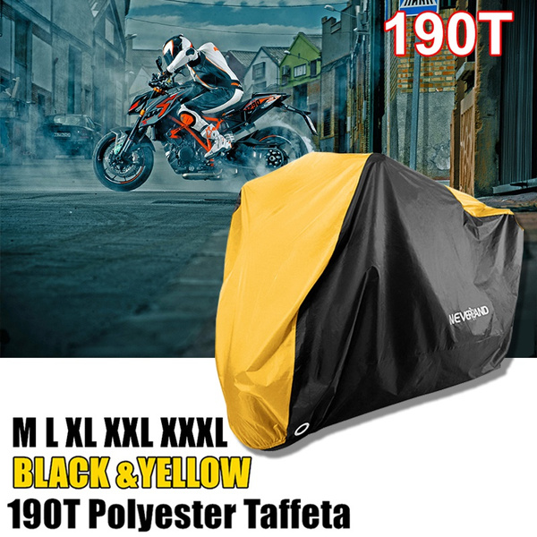 Universal 190T Waterproof Motorcycle Covers UV Protection Motors Dust ...