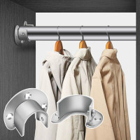 Stainless Steel Clothes Rail Closet Rail Curtain Rod Shower Curtain ...