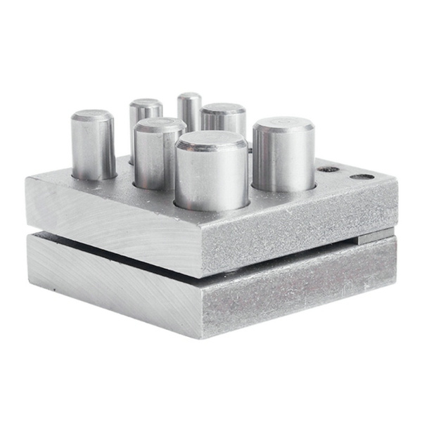 Jewelers Disc Cutter 7 Hole Punch Set Metal Circle Cutting Punching ...