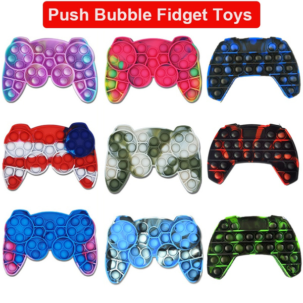 2022 New Push Game Controller Gamepad Shape Push Up Bubble Simple ...