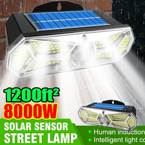 2021 New 158LED Solar Powered Street Wall Light PIR Motion Sensor ...
