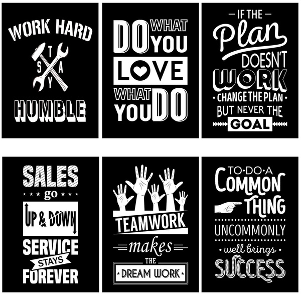 6 Panels Large Size Motivational Quotes Poster Beautiful HD Modern Home ...