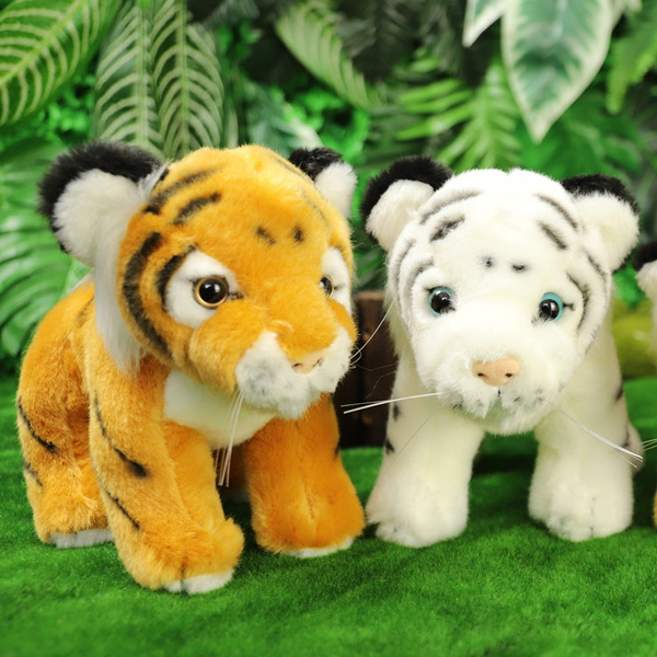 Cute standing Little Tiger Plush Toy zoo simulation northeast tiger ...