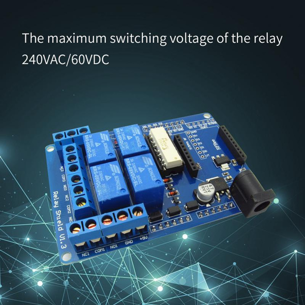 4 Channels 5V Relay Expansion Board Relay Shield V1.3 Module | Wish