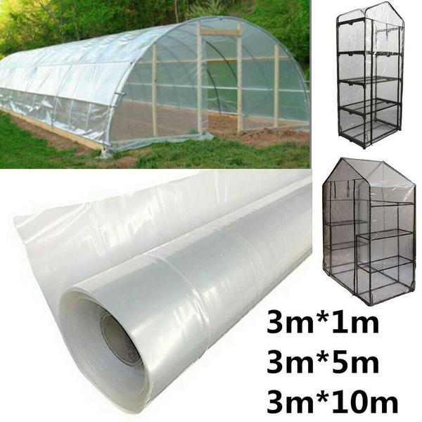Greenhouse Polythene/Polytunnel Cover Clear Film Plastic Sheeting ...