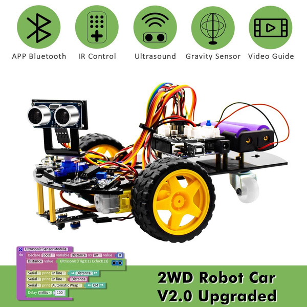 LAFVIN 2WD Smart Robot Car Chassis Kit for Arduino R3 with Tutorial DIY ...