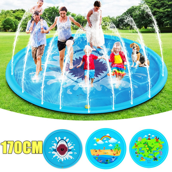 9 Optional 170CM/100CM/67CM Kids Inflatable Water Splash Play Pool ...