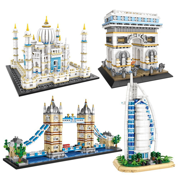 New Hot LOZ 1000-2000 Pieces World Famous Architecture Landmarks ...