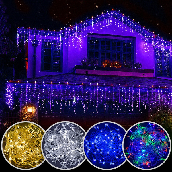 Christmas lights Curtain String Light Waterfall Outdoor Decoration 5M ...