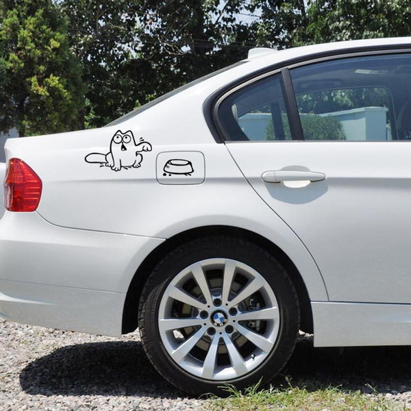 1PC Car Stickers Funny Cartoon Vinyl Decals for Car Door and Window ...