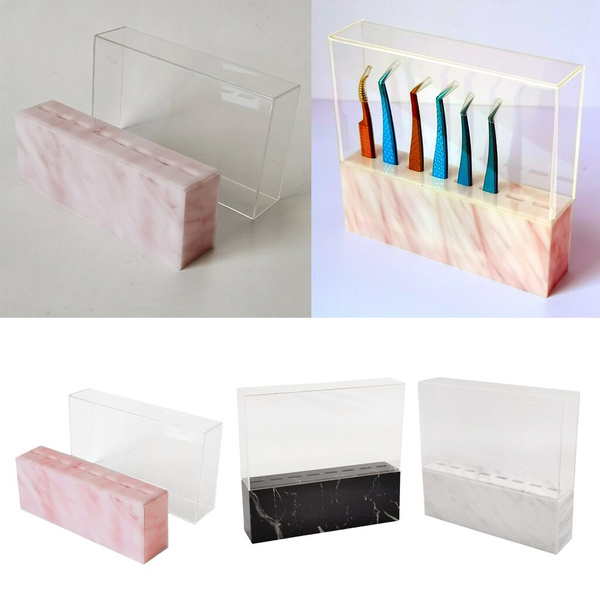 Eyelash Tweezers Storage Rack 8 Holes Eyelash Extension Tools Organizer ...