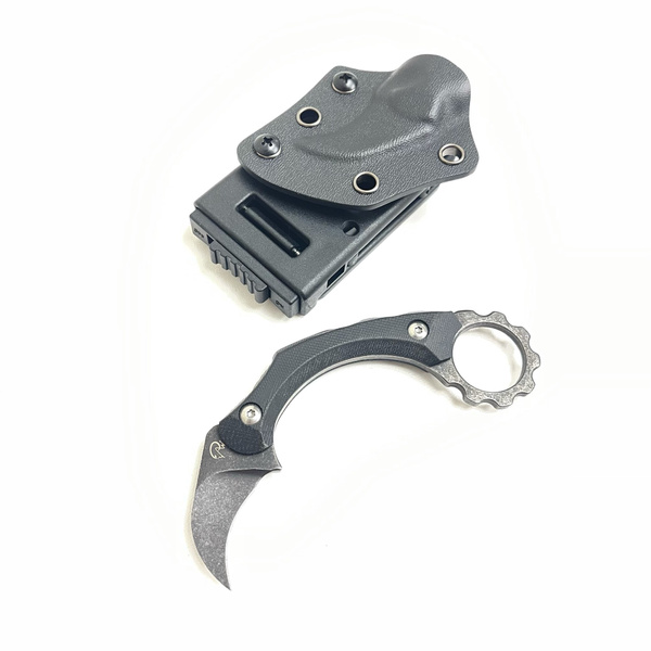PAN series Full Tang Karambit Hunting Knife with Kydex Sheath I G10 ...