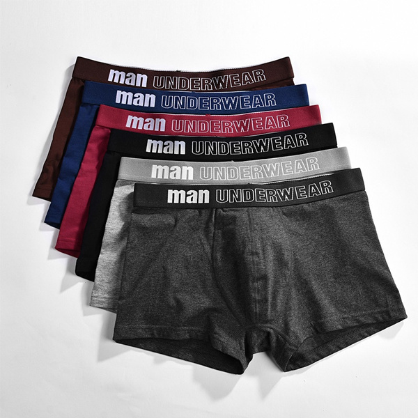 NewStyp 6 Pcs Set boxer mens underwear men cotton underpants male pure ...