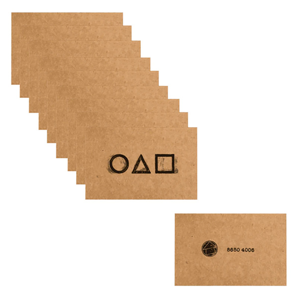 Squid Game Business Card 10 Pieces - Squid Game Card - Squid Game ...