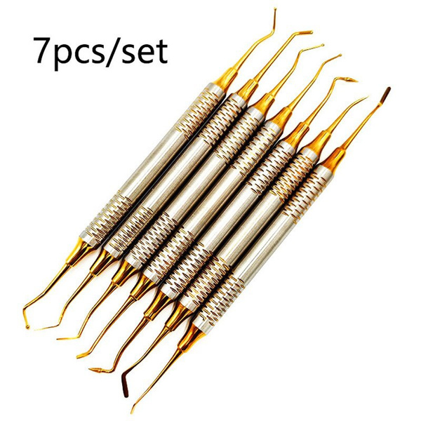 7pcs Dental Composite Resin Filling Tools Set Spatula Dentist ...