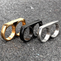 NEW 3 Color Double ring Brass Knuckles Tactical Survival Multi ...
