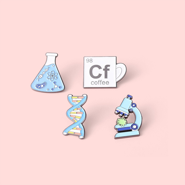 Creative Science Enamel Pin Microscope Pin DNA Pin Biological ... Creative Science Enamel Pin Microscope Pin DNA Pin Biological ...