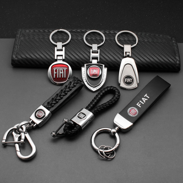 1pcs Car Logo Metal Key Ring Leather Badge Keychain Car Accessories for ...