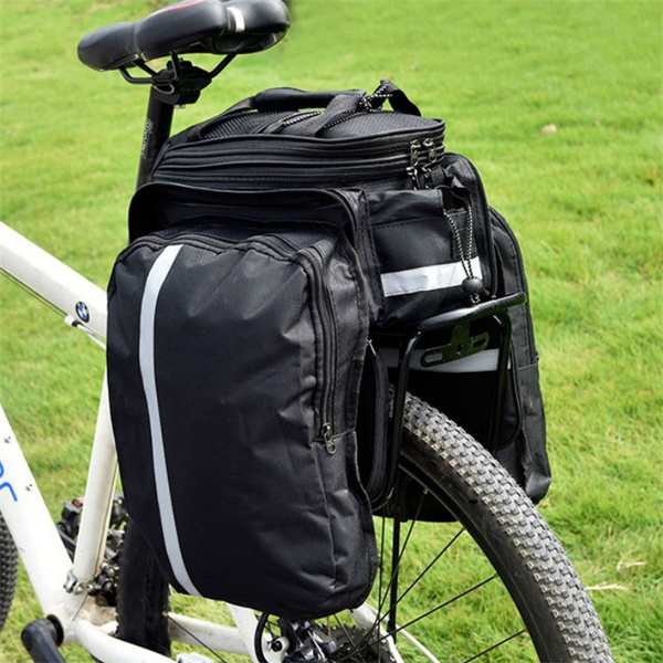 Bicycle 3 in 1 Trunk Bag Road Mountain Bike Bag Cycling Double Side ...