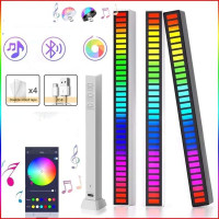 RGB Sound Control Wireless Stereo Music Spectrum LED Light Audio Level ...