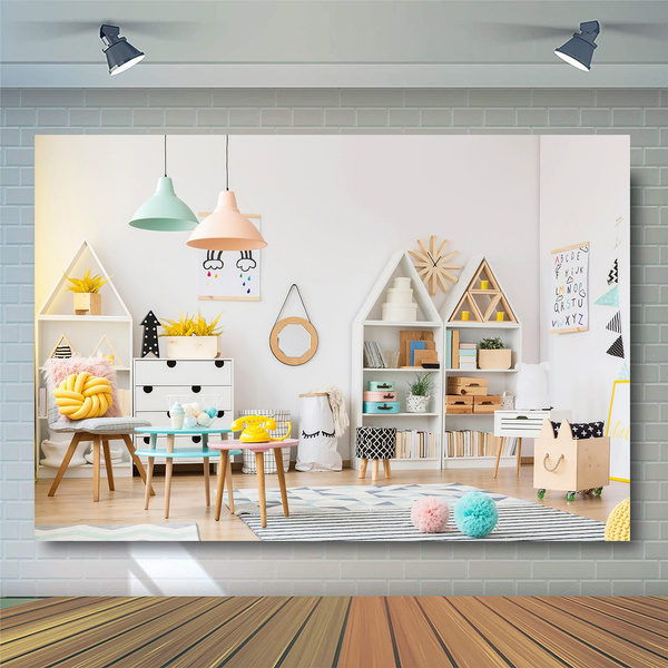 Backdrop Modern Decoration for Photoshoot House Interior Room Mirror ...