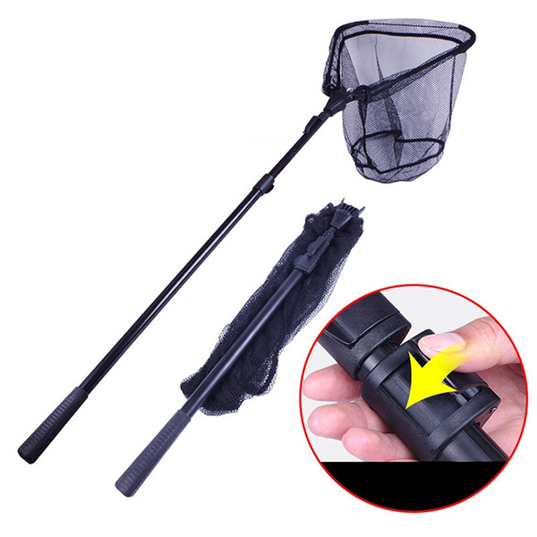 Retractable Fishing Net Telescoping Foldable Landing Net Pole Folding ...