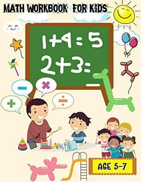 Math Workbook Book For Kids: Kids Kindergarten and 1st Grade Math ...