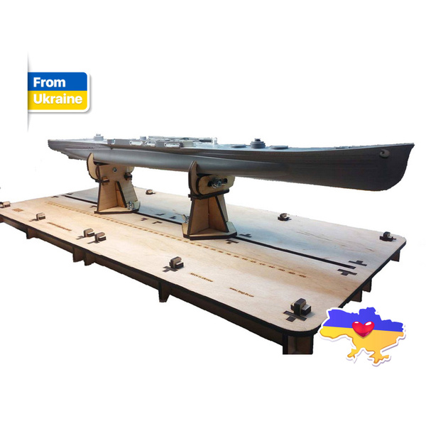 LMG BB-06 Wooden building berth for ship models, Stand. For plastic ...
