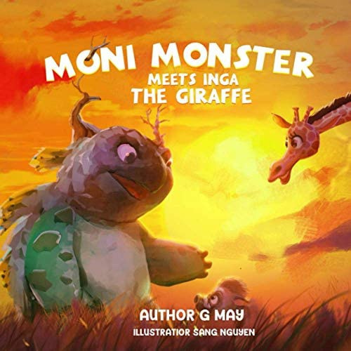 Moni Monster Meets Inga the Giraffe: A beautifully illustrated funny ...