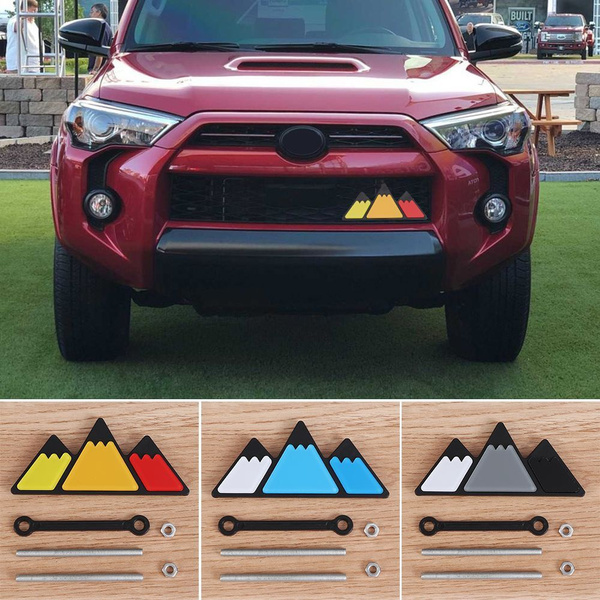 Accessories Tri Color Emblem Acrylic Badge 3 Color Grille Badge for ...