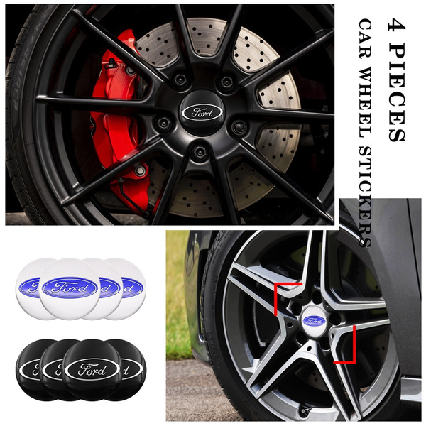 4pcs/set Car Logo Car Wheel Center Sticker Emblem Badge Decals Wheel ...