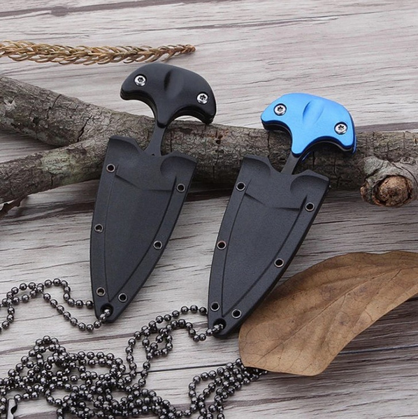 Mini Self-defense Necklace Small Straight Knife Handle Stainless Steel ...