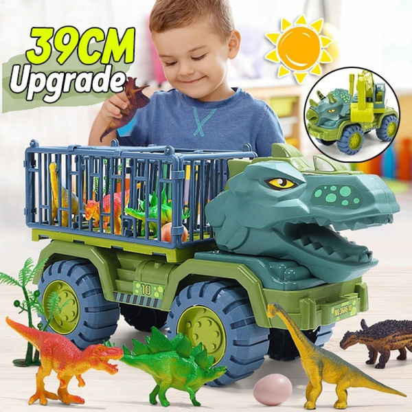 [NEW UPGRADE] Children's Dinosaur Toy Car Large Engineering Vehicle ...