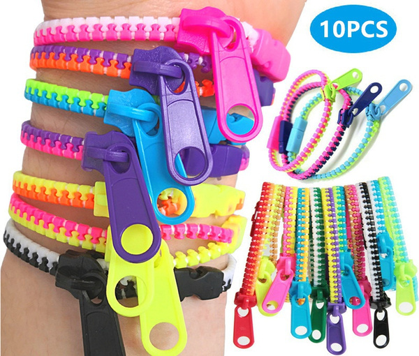 Zipper Bracelets Sensory Fidget Zip Stress Anxiety Relief Stim Toy ...