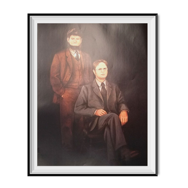 Mose And Dwight Schrute Portrait Painting Poster 16 x 20 | Wish