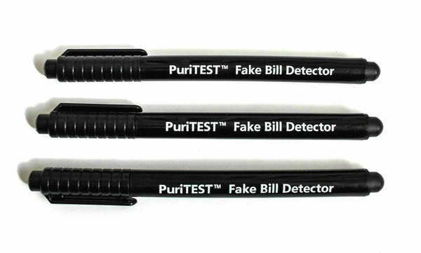 3 Pack Counterfeit Money Detector Pen Marker Fake Dollar Bill Currency ...