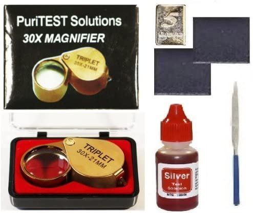 PuriTest Jeweler's Professional Silver Testing Kit with Accessories ...