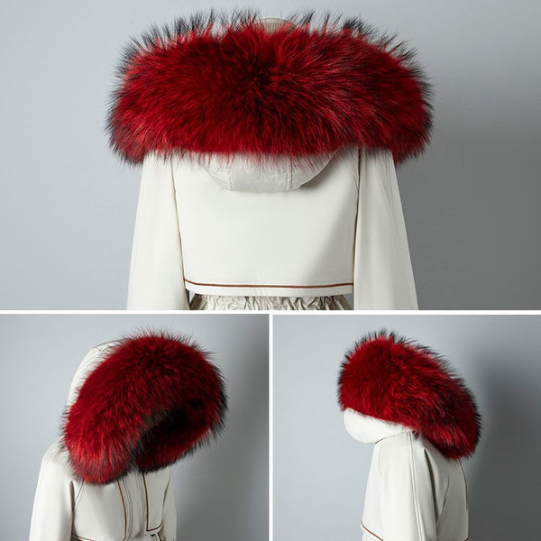 2022 Winter Fashion Collars Fur Collar Real Imiitate Fox Pelt Fluffy ...