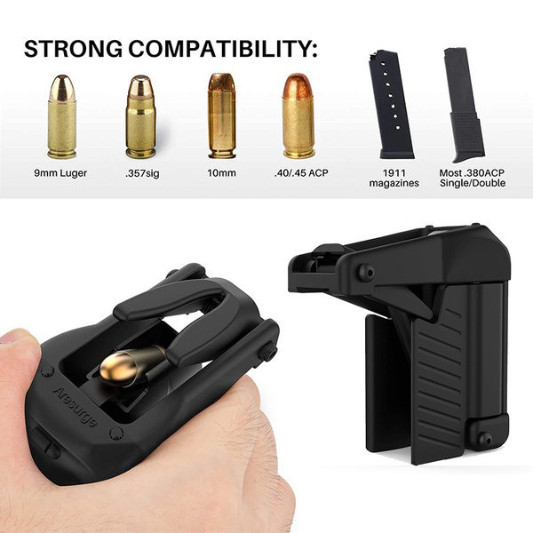 Universal Magazine Speed Loader Fits 9mm,10mm .357 Sig.40.45ACP, and ...