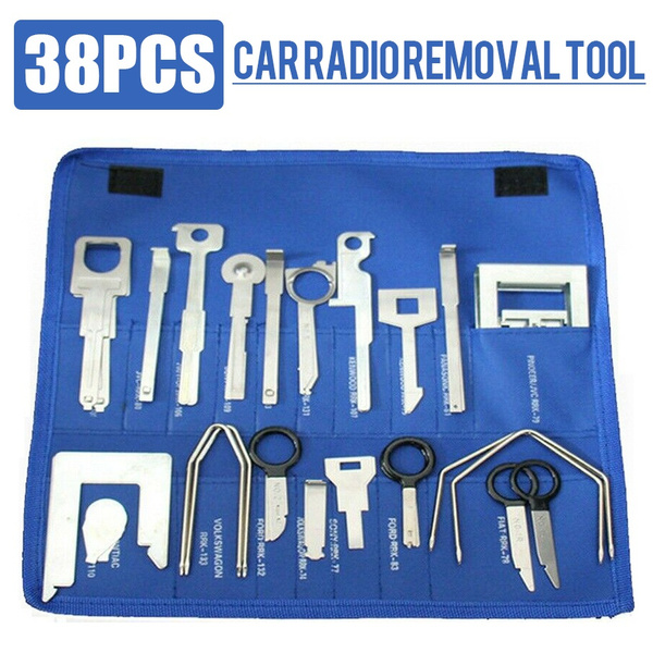 38X Car Radio Removal Tools Kit Stereo Head Unit Clip Panel Trim ...