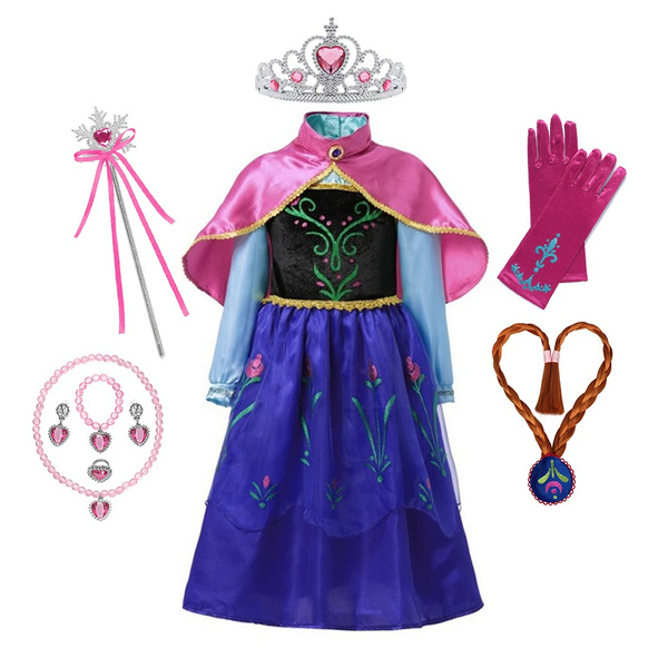 Girl Princess Dress Childen Clothing Fancy Cosplay Halloween Costume Carnival Party Birthday ...