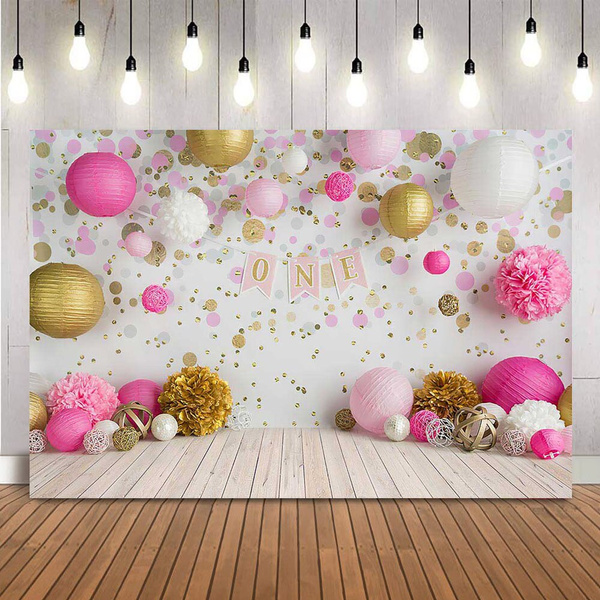 1st Birthday Lantern Theme Cake Smash Portrait Backdrop for Newborn ...