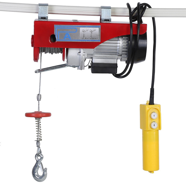 Electric Hoist, Single/Double Hook Engine Crane 100/200kg Remote ...