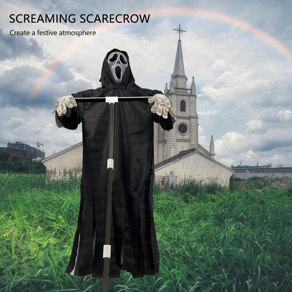 New Creative Terror Scarecrow Halloween Decoration Ghostface Scarecrow ...