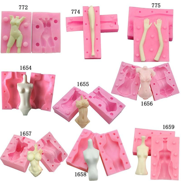 Body Silicone Mold Fondant Doll Model Full Body Mould Human Body Male ...